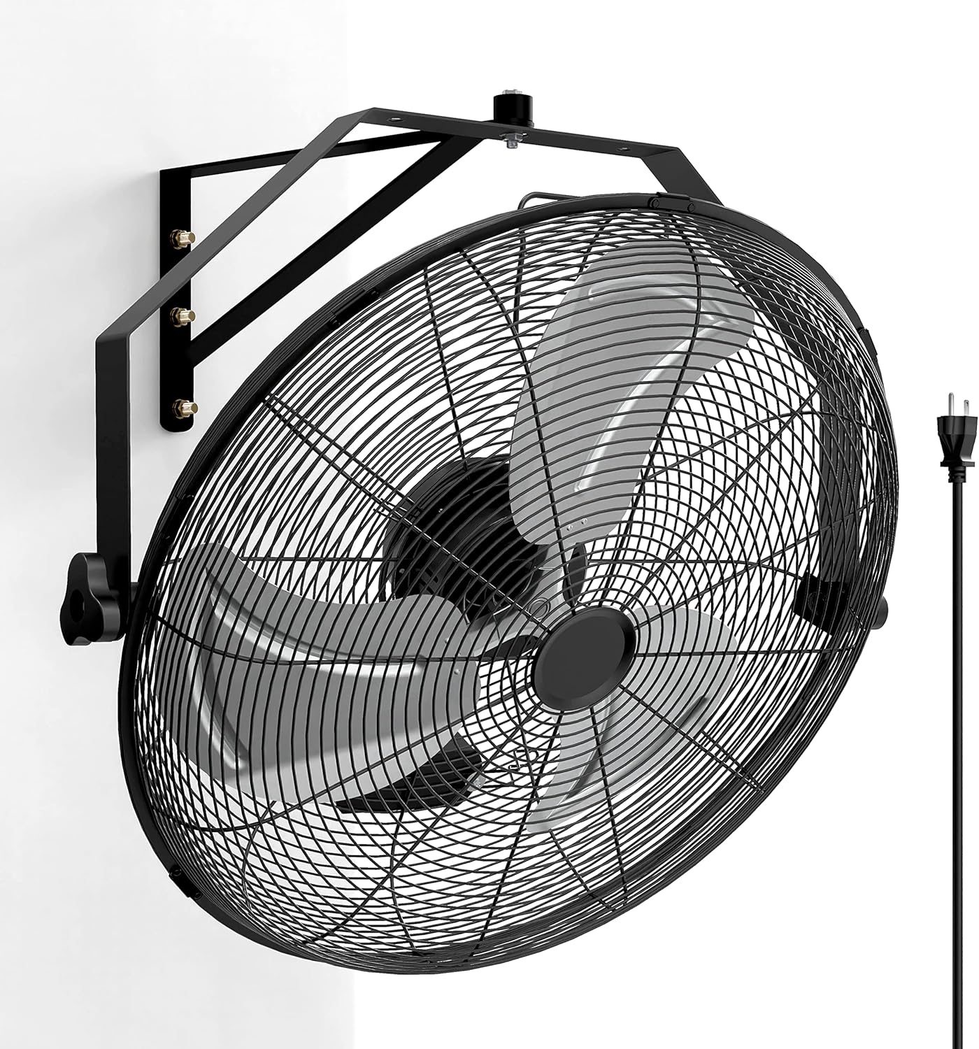 Amazon.com: Simple Deluxe High Velocity Wall Mount Fan with Rack and L ...