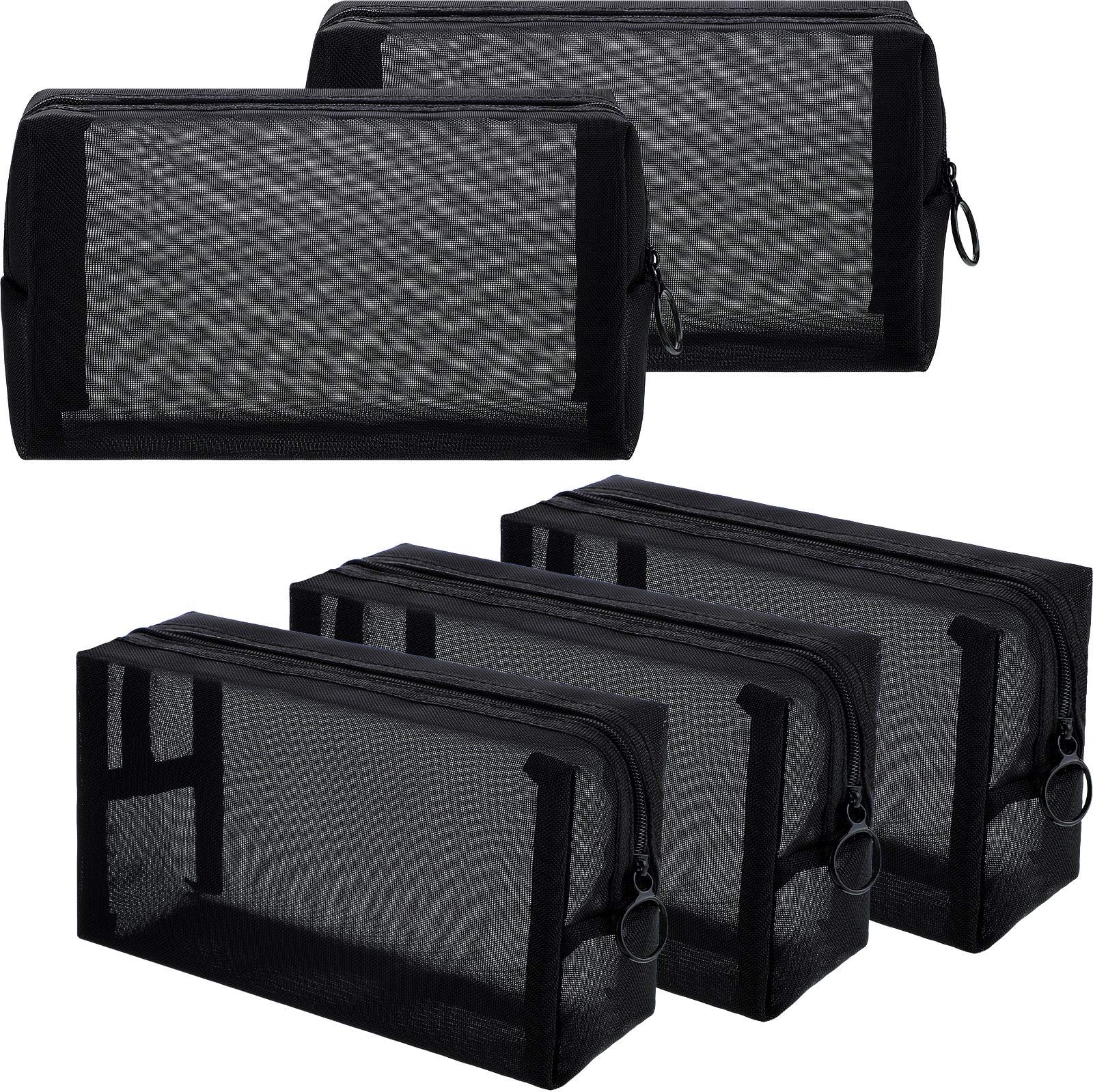 Amazon.com : HRX Package Mesh Makeup Bag, 3pcs Travel Cosmetic Pouches ...