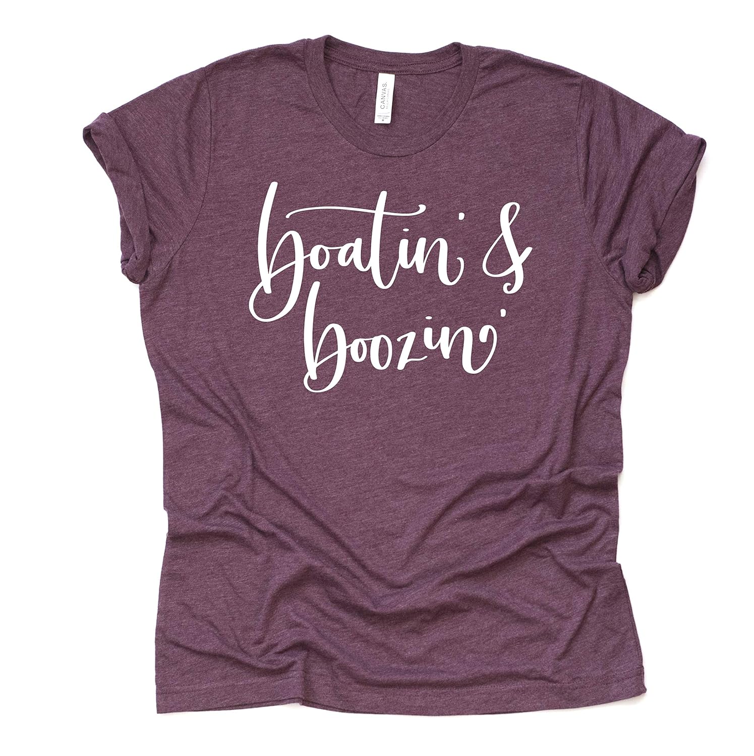 Amazon.com: Boatin and Boozin! Womens T Shirt, Drinking, Cruise ship ...