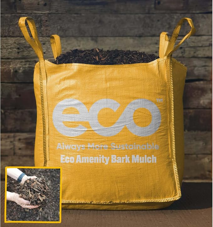 ECO Organic Amenity Bark Mulch 750L/0.75m3 XL Bulk Bag | Woodland Bark ...