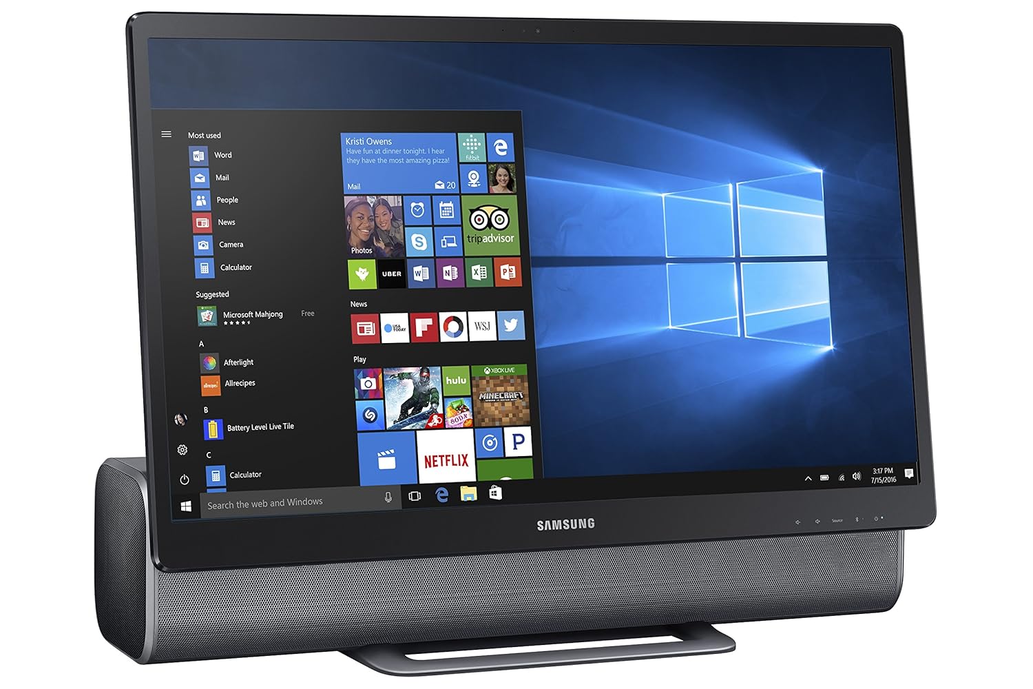 Samsung DP710A4M-L01US All in One 23.8" Touch Computer, Titan Gray ...