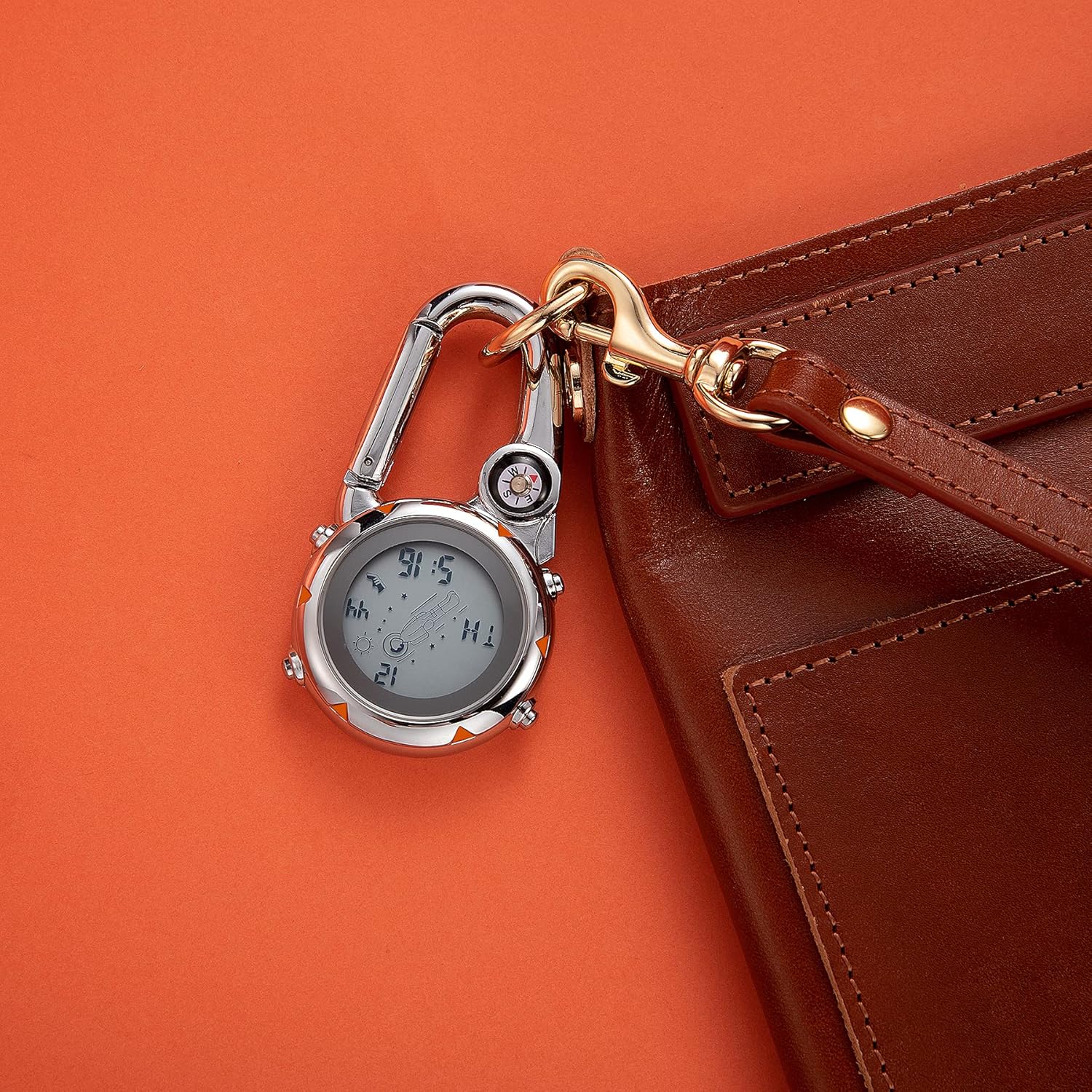 JewelryWe Men Women Digital Clip Watch Mini Microlight Watch Backpack ...