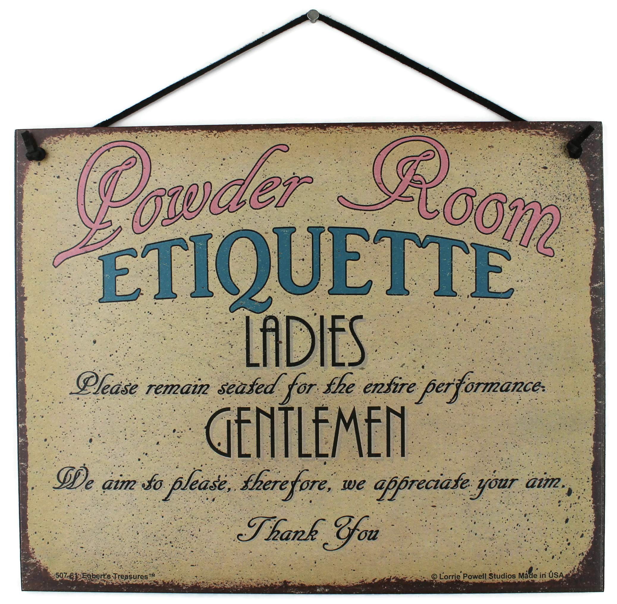 Vintage Ladies Room Sign