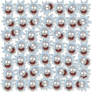Amazon.com: Rick and Morty Rick Expression Collection 50ct Die Cut ...