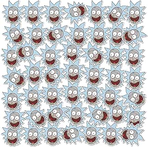 Amazon.com: Rick and Morty Rick Expression Collection 50ct Die Cut ...