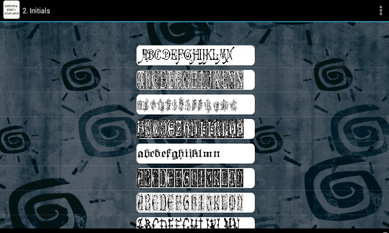 Initials Part 2 Font Pack - App on Amazon Appstore
