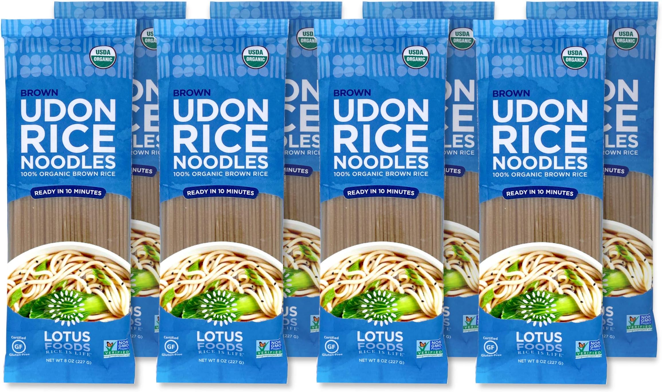 Amazon.com : LOTUS FOODS Organic Brown Udon Rice Noodles, 8 OZ ...