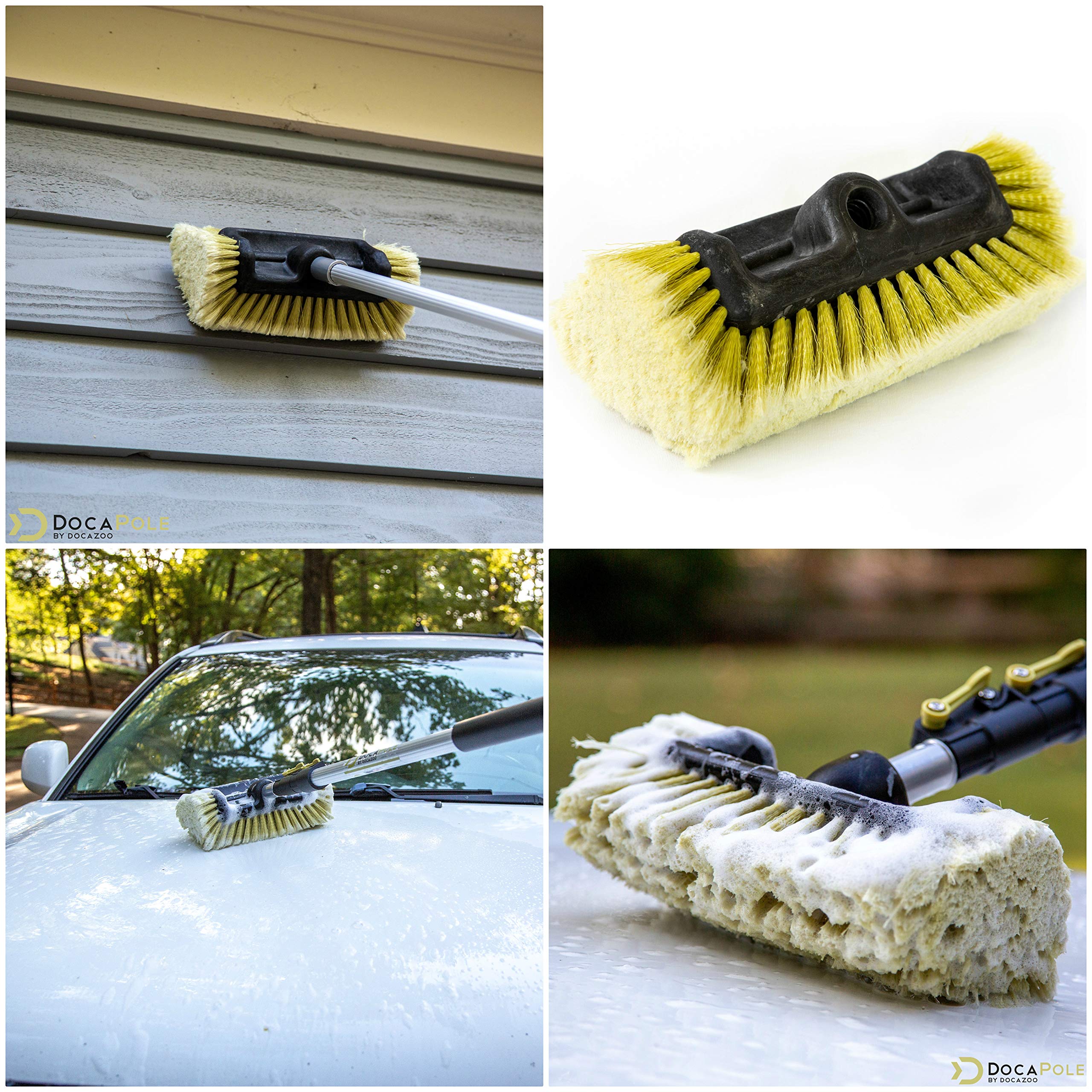 DOCAZOO DocaPole 30 Foot High Reach Brush Kit with 7-30 Foot Extension ...