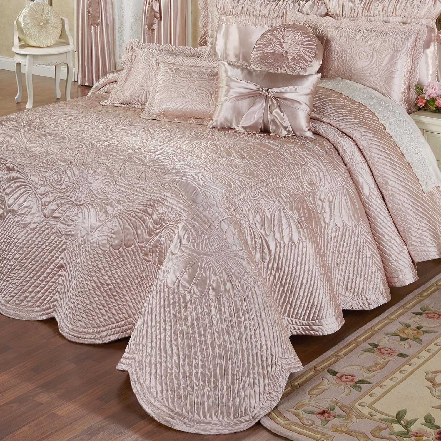 Amazon.com: Touch of Class Portia Luxury Bedding | Posh Rose Quartz ...