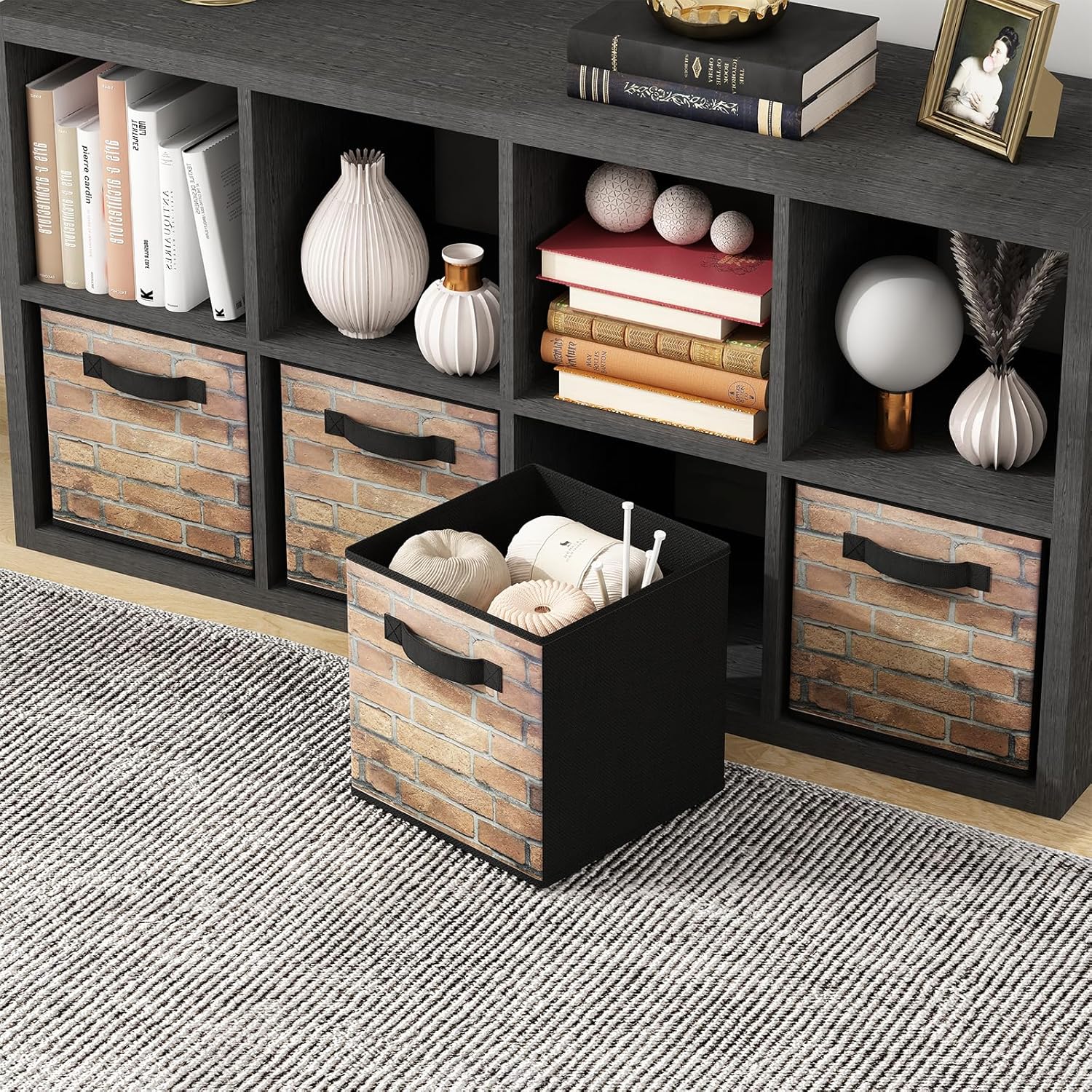 Amazon.com - GILLAS 6 Pack Fabric Storage Cubes. 13 Inch Cube Storage ...