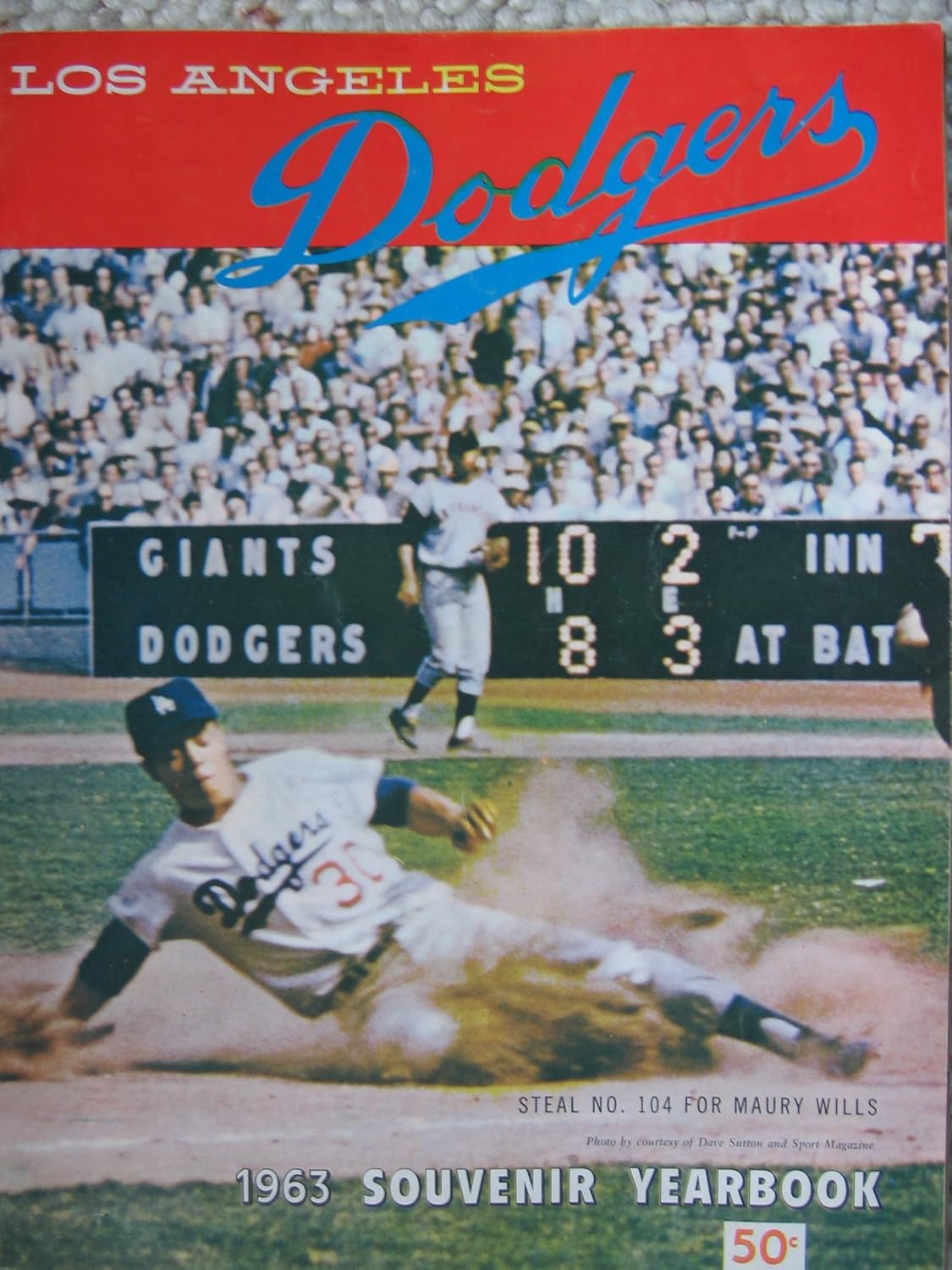 Los Angeles Dodgers 1963 Souvenir Yearbook: Los Angeles Dodgers: Amazon ...