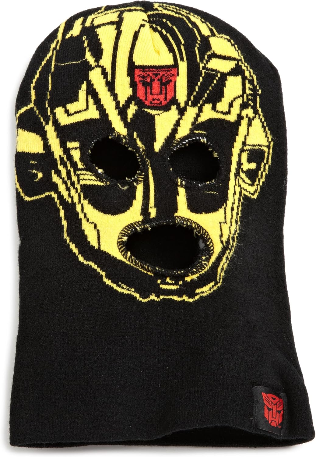 Amazon.com: Transformers Big Boys' Bumblebee Face Mask, Yellow/Gray ...