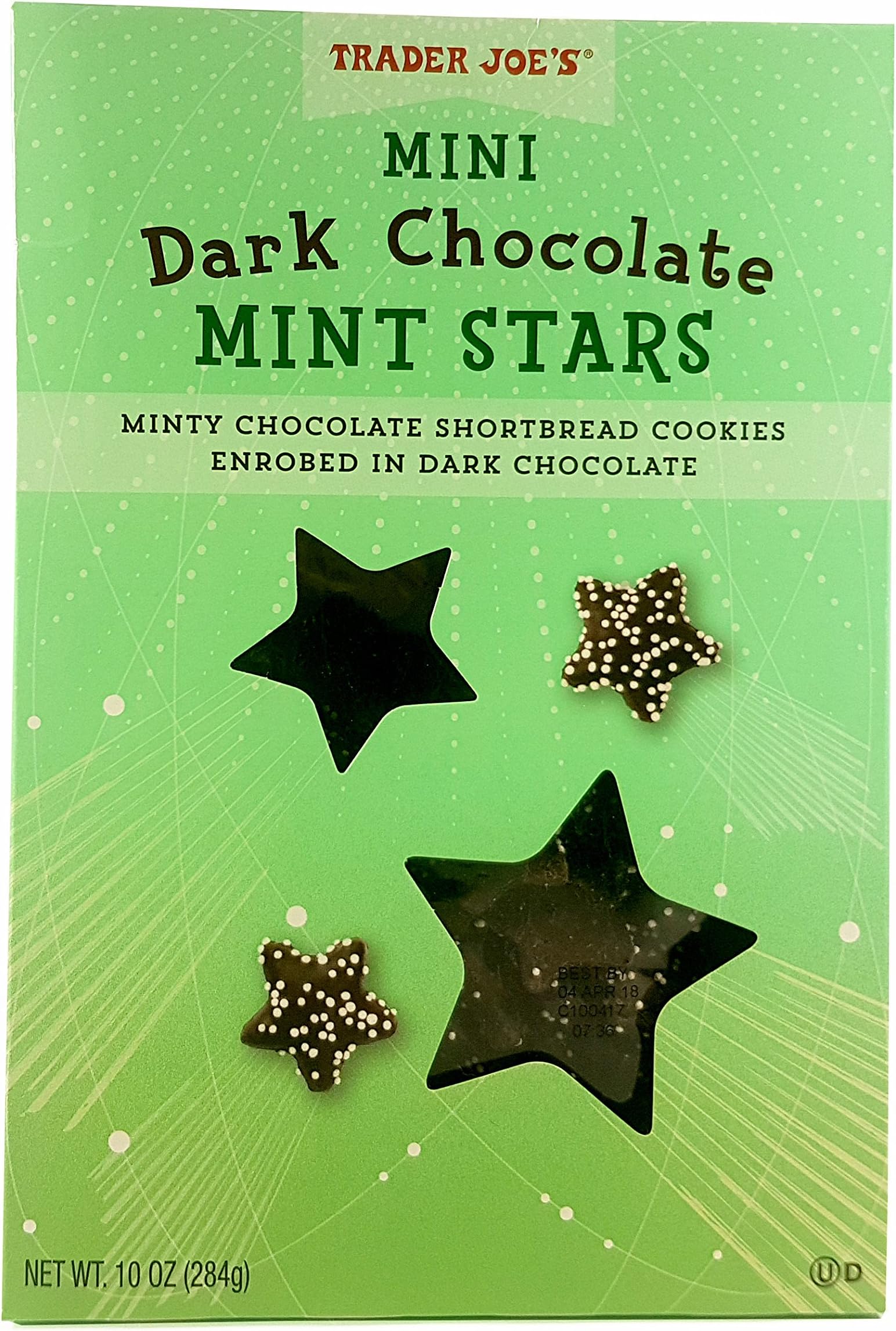 Amazon.com: Stauffers Dark Chocolate Stars- Christmas Holiday Cookies ...