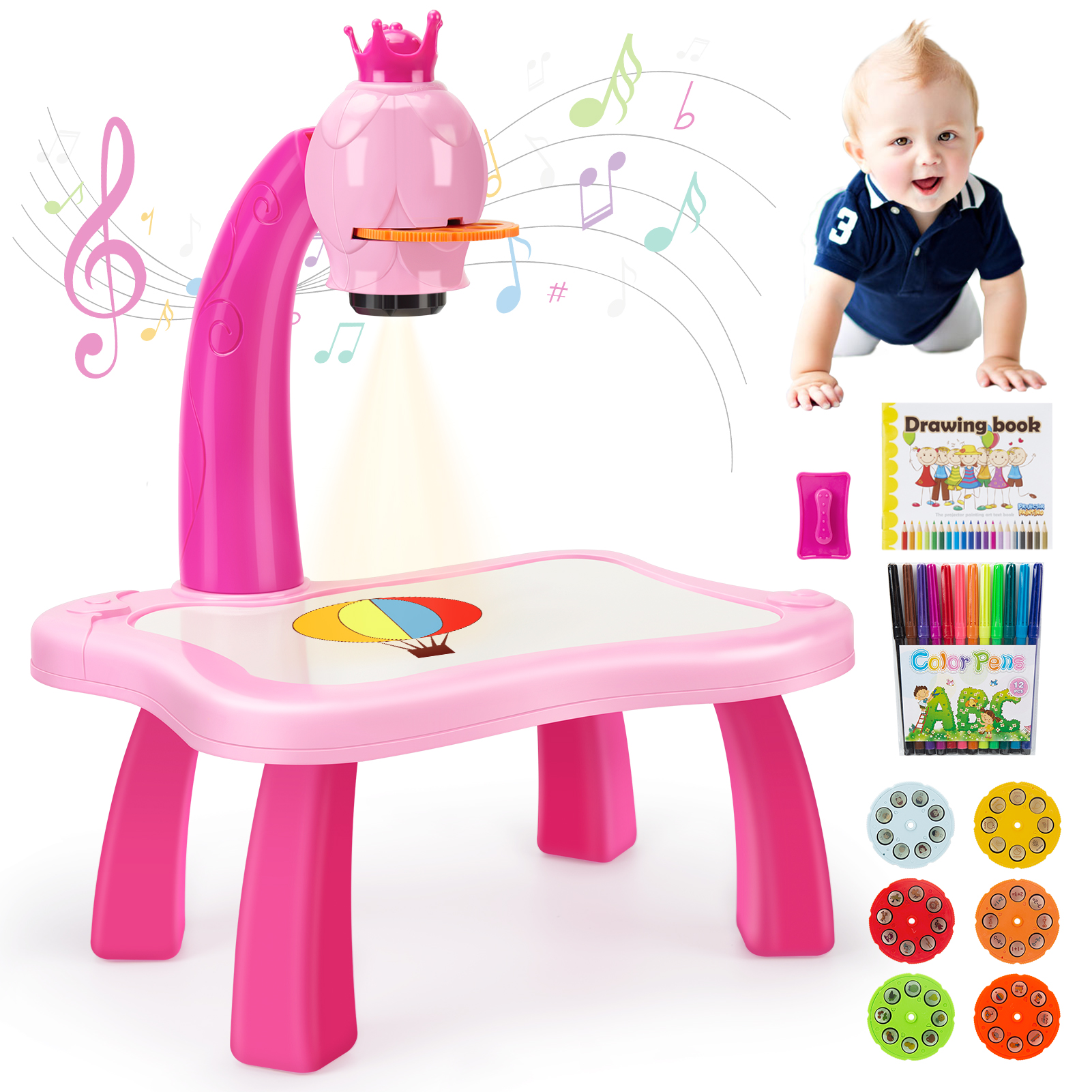 Watch Drawing Projector Table for Kids with Light & Music on Amazon Live