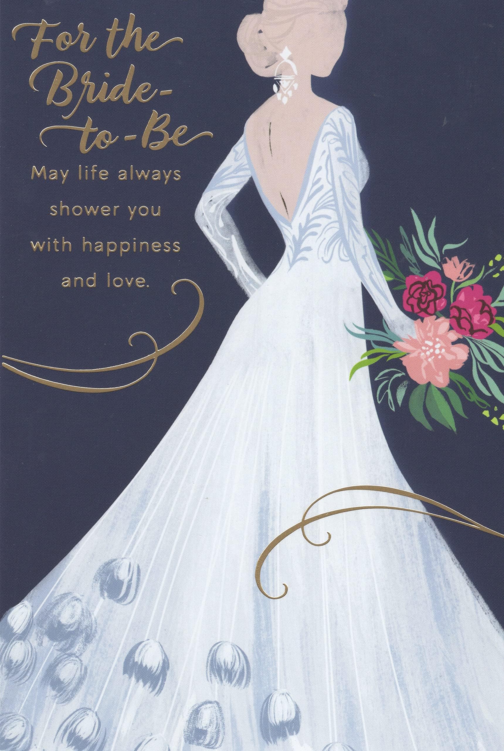 Amazon.com : Heartline For the Bride-to-Be Bridal Shower Greeting Card ...