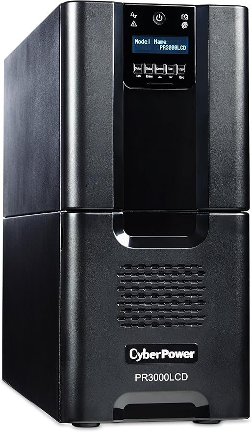 Amazon.com: CyberPower PR3000LCD Smart App Sinewave UPS System, 3000VA ...