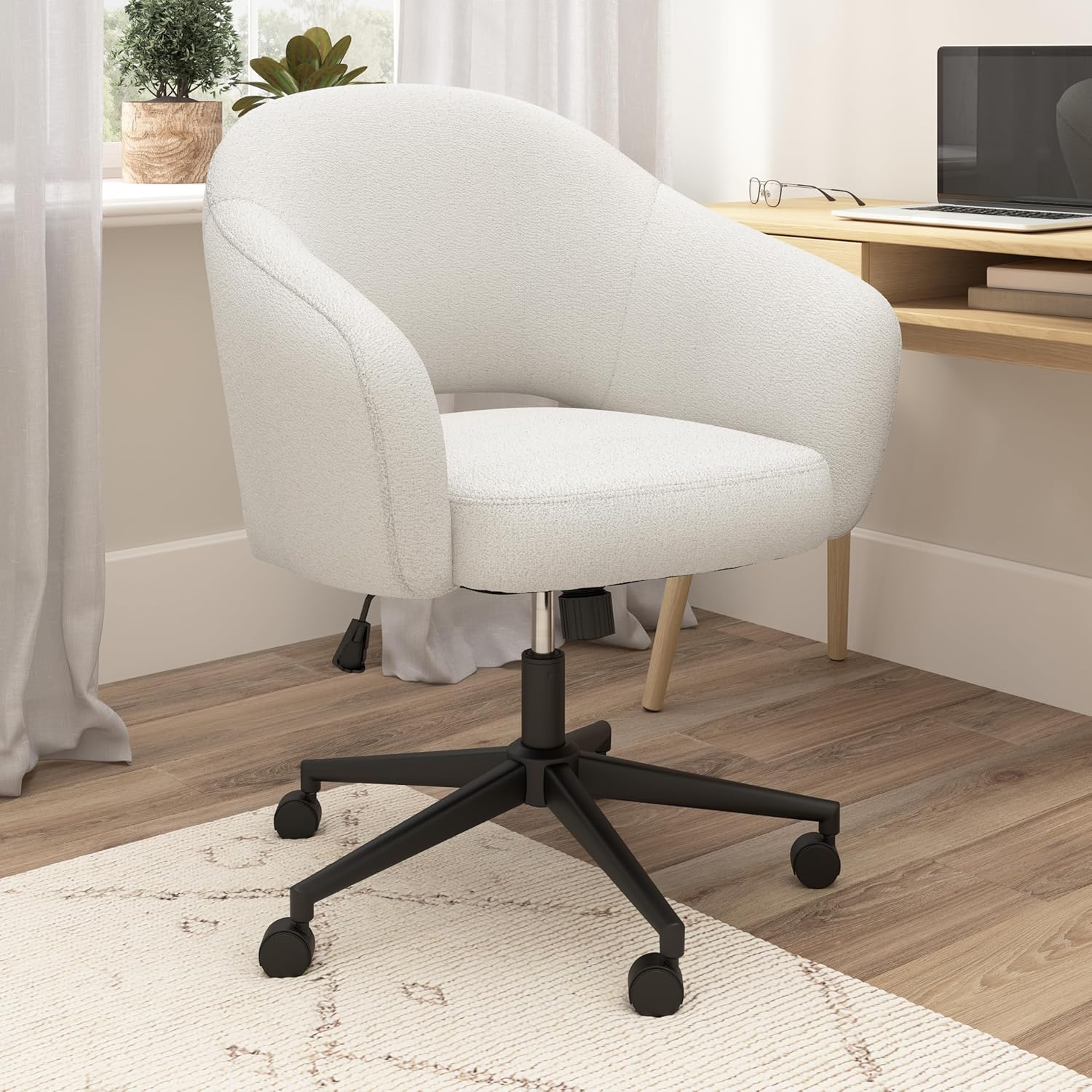 Amazon.com: Bush Furniture Mid Century Modern Desk Chair for Home ...