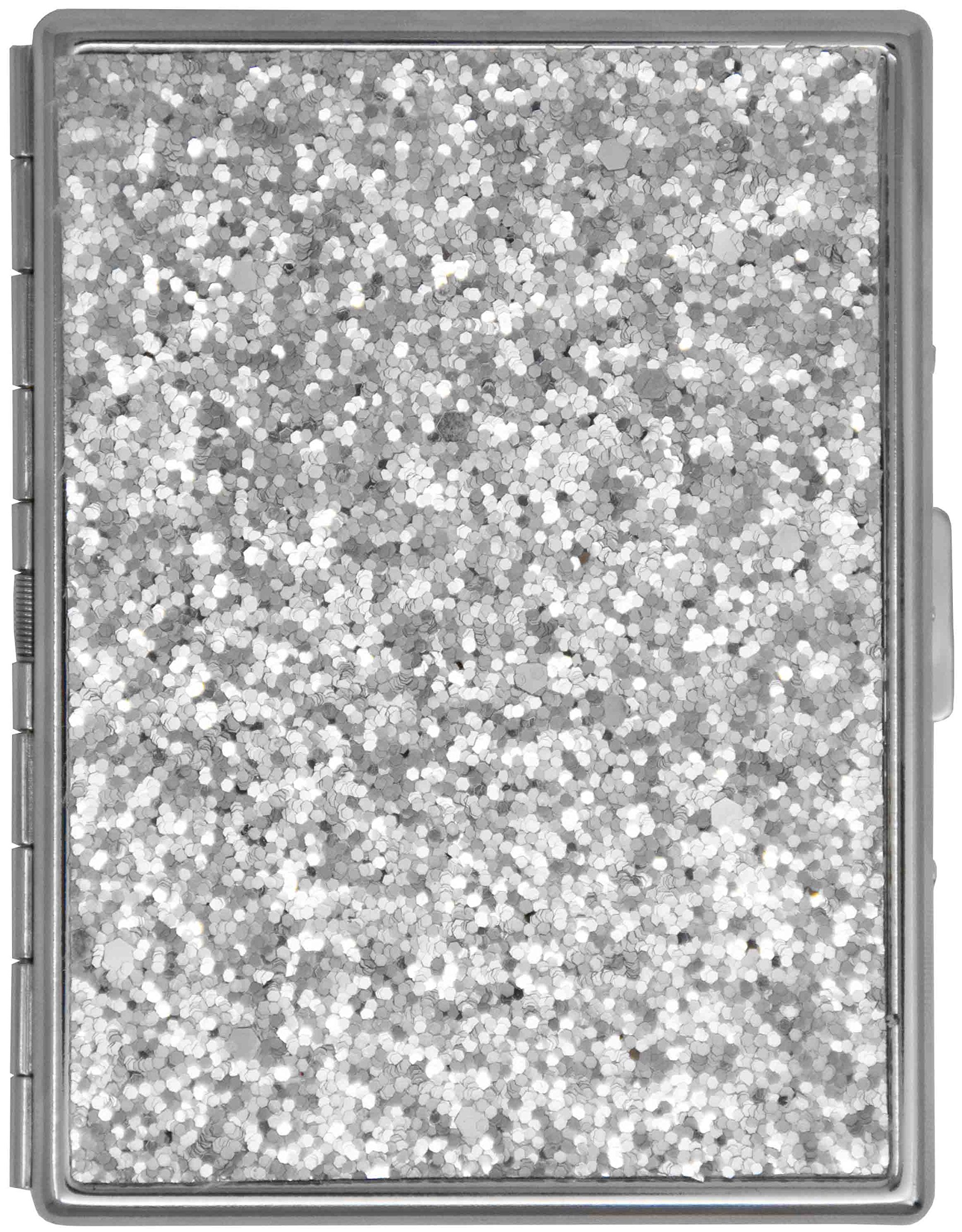 Amazon.com: Silver Glitter Compact (9 Kings) Metal-Plated Cigarette ...