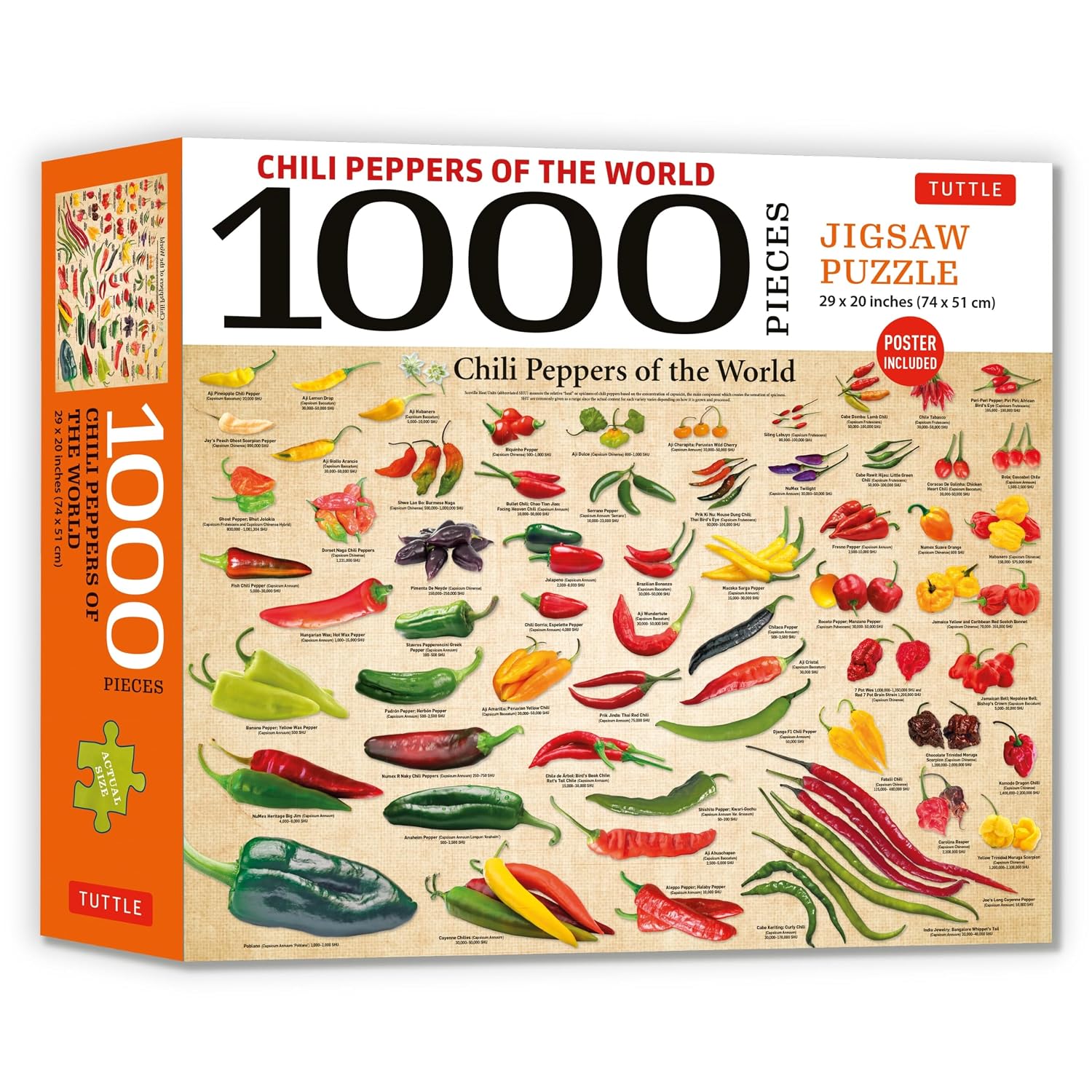 Buy Chili Peppers of The World - 1000 Piece Jigsaw Puzzle: for Adults ...