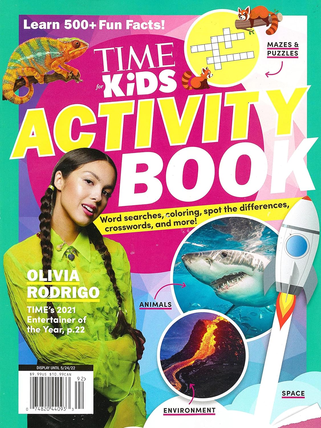 TIME KIDS MAGAZINE - SPRING 2022 - ACTIVITY BOOK - OLIVIA RODRIGO ...