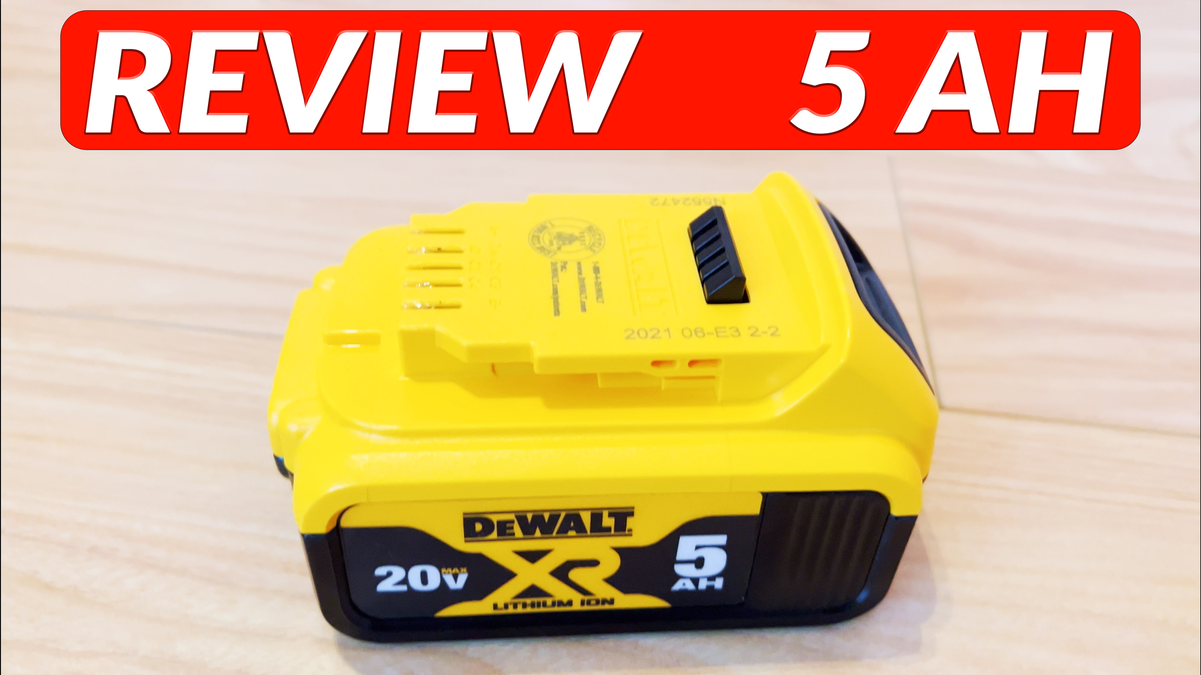 Watch DEWALT 20V 5 AH MAX XR Battery Lithium Ion DCB205 USER REVIEW on ...