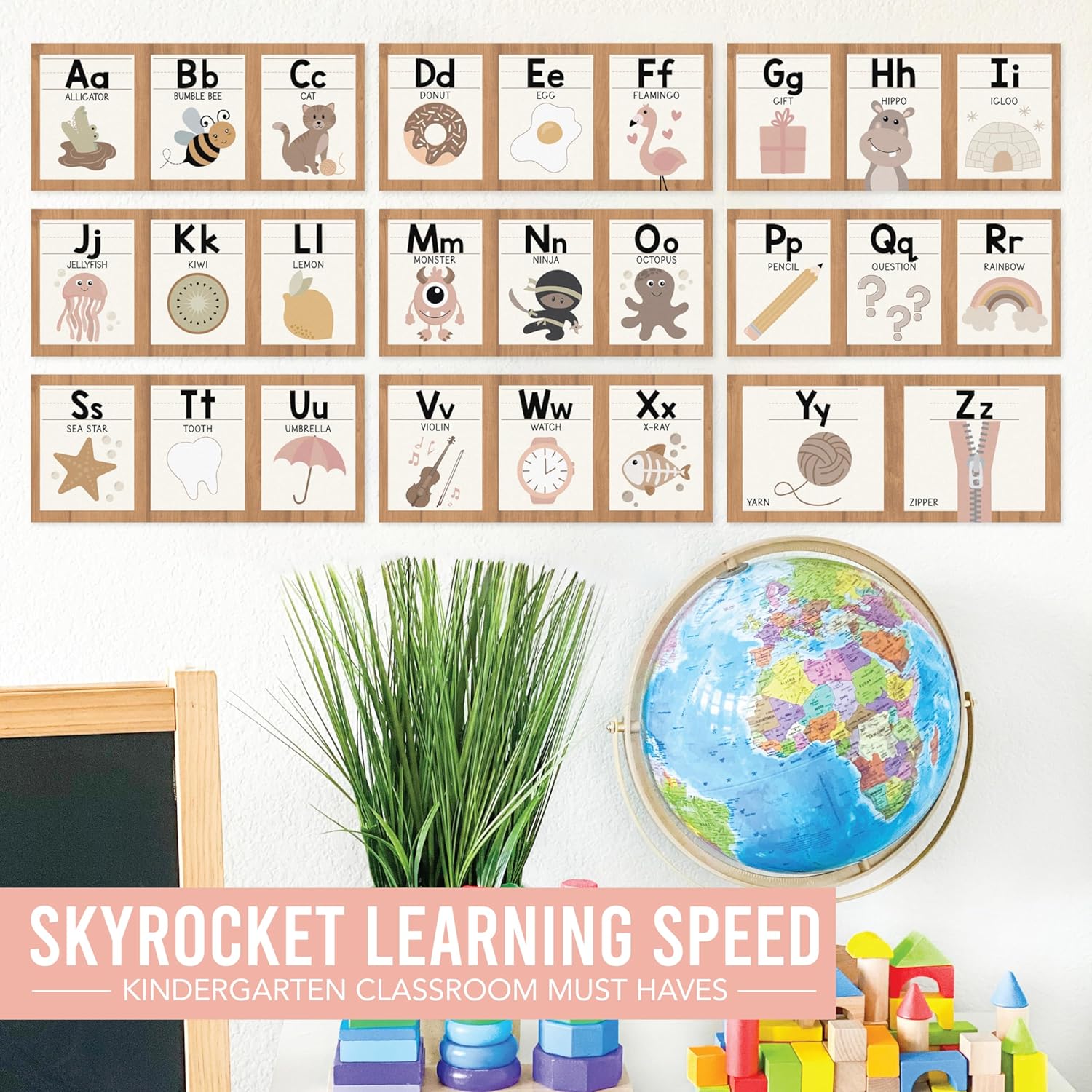 Boho Alphabet For Classroom Wall Line - Alphabet Australia | Ubuy