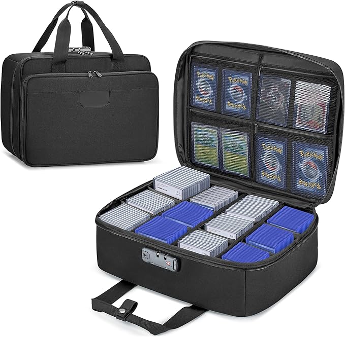 Amazon.com: Rexmica Graded Card Case for 600+ 35pt Top Loader, Trading ...