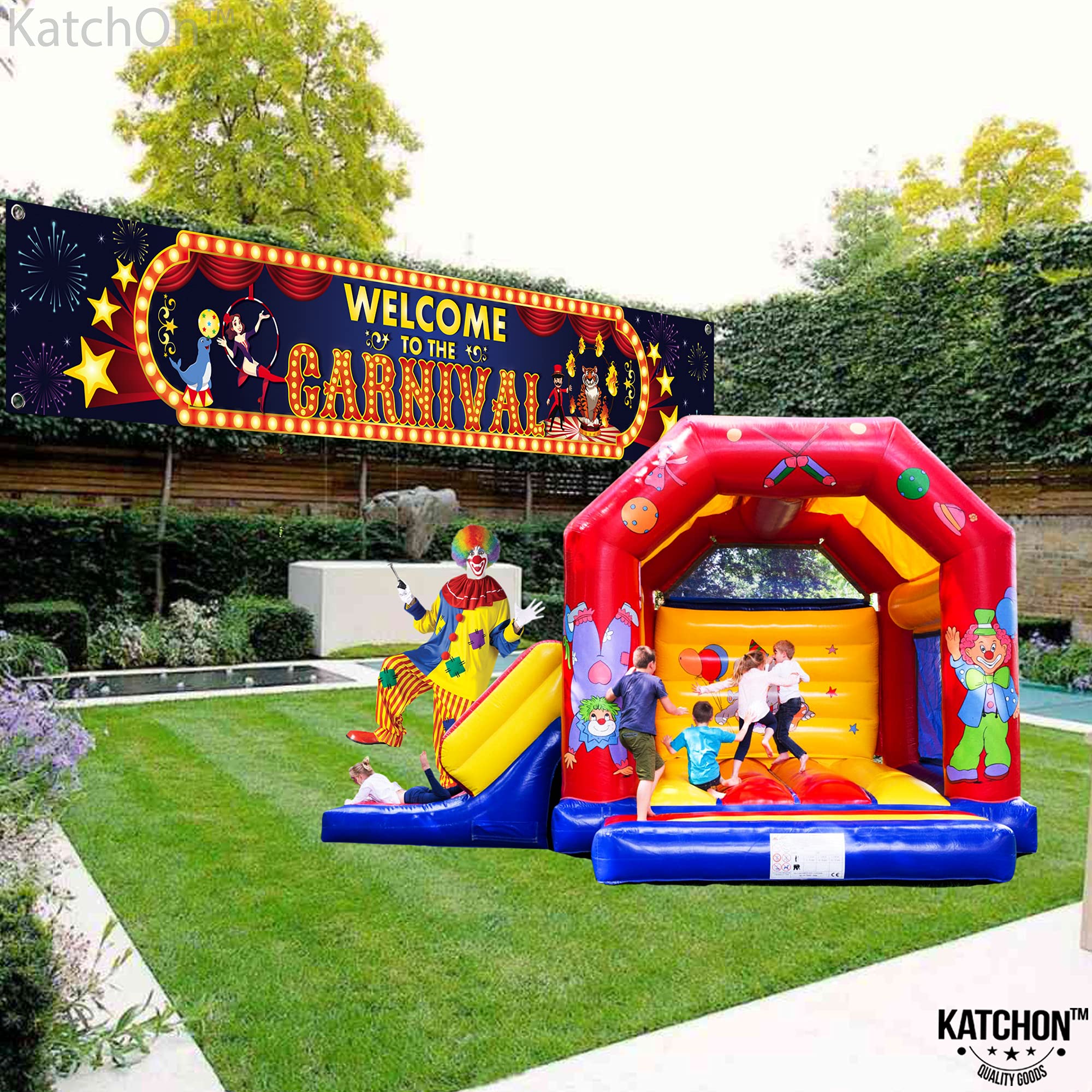 Big, Welcome To The Carnival Banner - 120X20 Inch | Carnival Theme ...