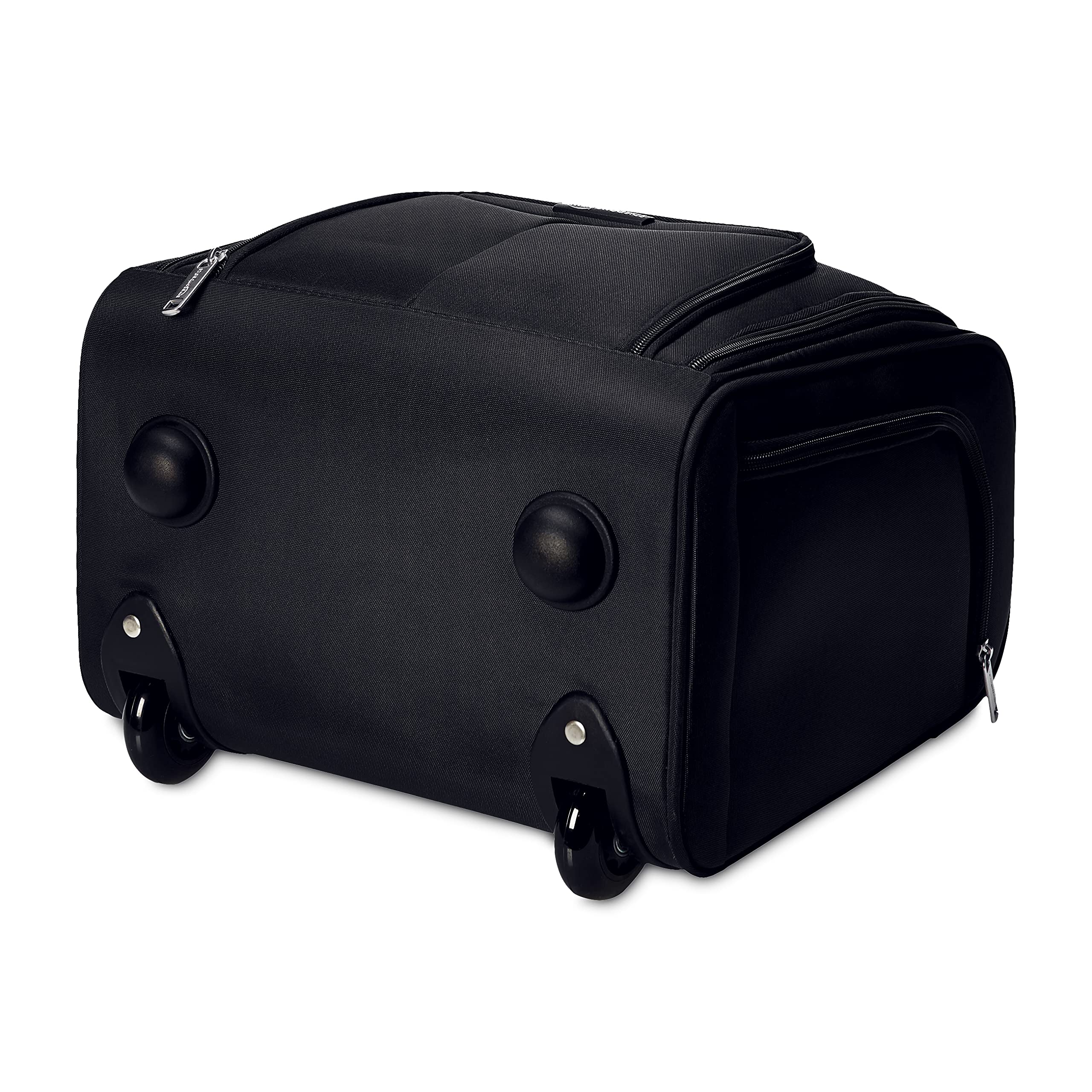 Amazon Basics Underseat Carry-On Rolling Travel Luggage Bag with Wheels ...