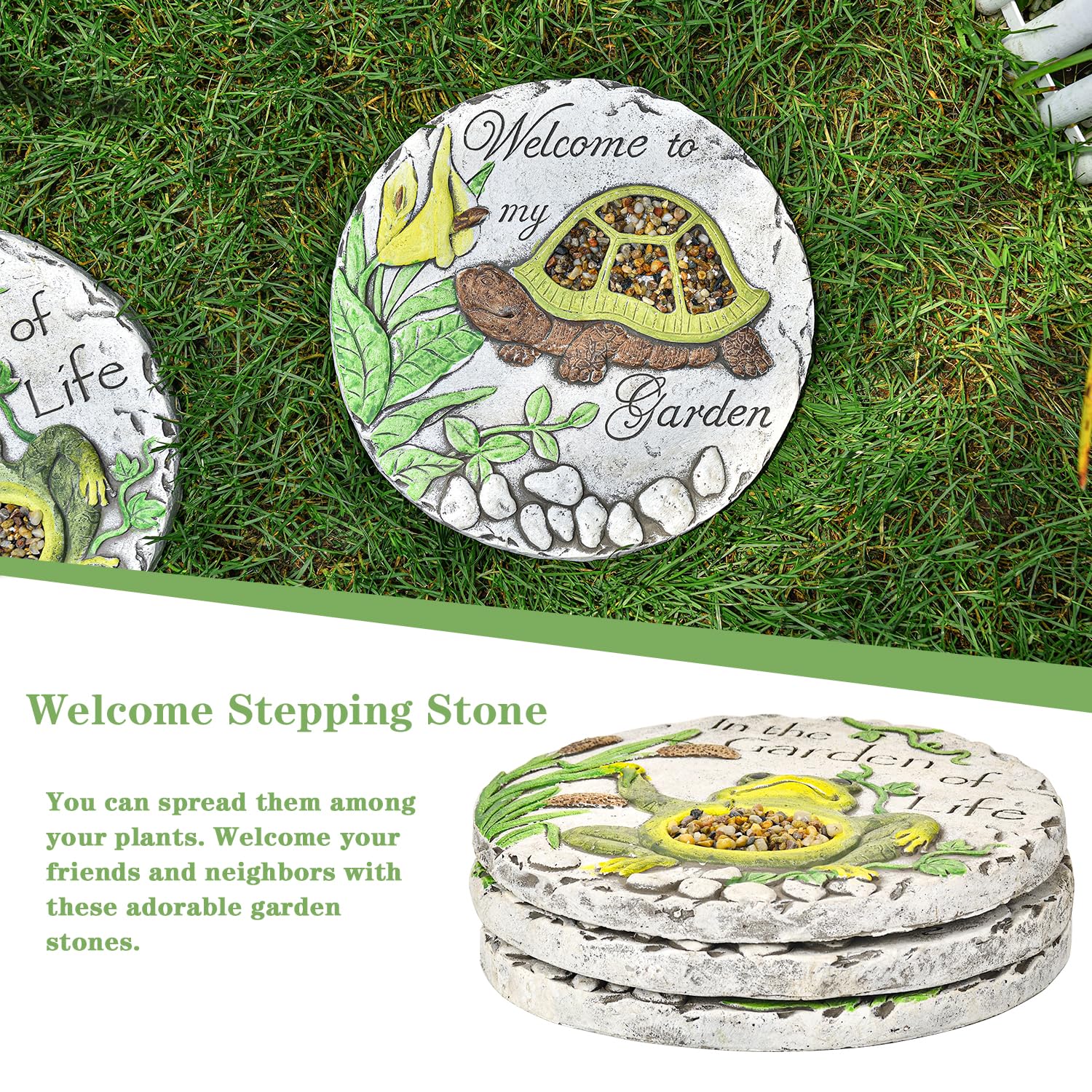 Freeform Stepping Stone Cement Natural Stone Steppers, Stepping Stones