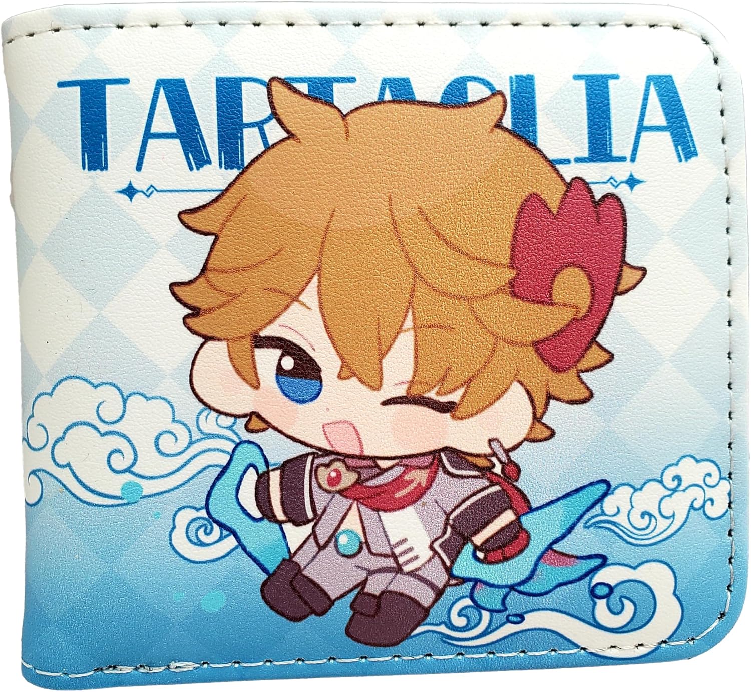 TEYVAT Genshin Impact Wallet,Genshin Impact Leather Bifold Bi-Fold ...