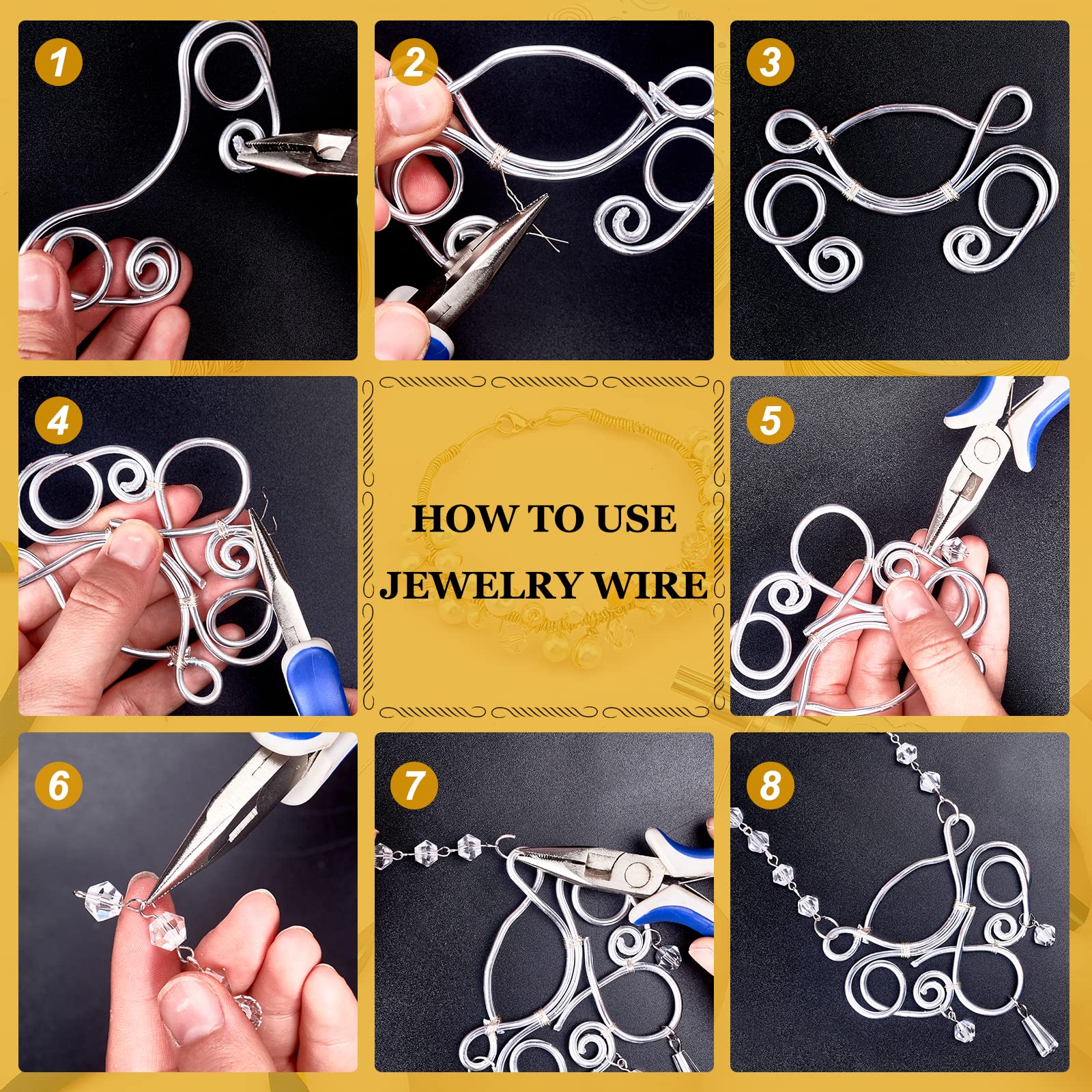 Snapklik.com : BENECREAT 10 Gauge Jewelry Craft Aluminum Wire 80 Feet ...