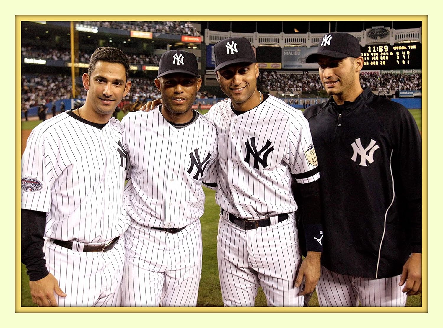 Amazon.com: Core Four 4 in their Prime At Yankee Stadium 8x10 Matted ...