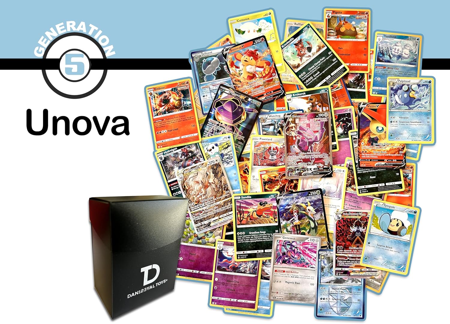 Amazon.com: Unova Generation 5 Pokémon Compatible TCG Random Assortment ...