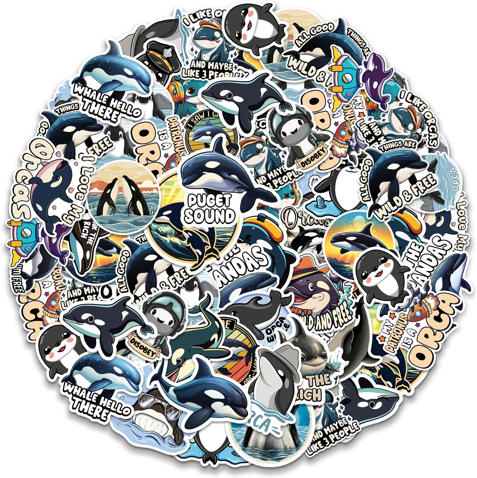 Amazon.com - Bear, Wolf, Deer and Orca Whale in Northwest Mountains ...