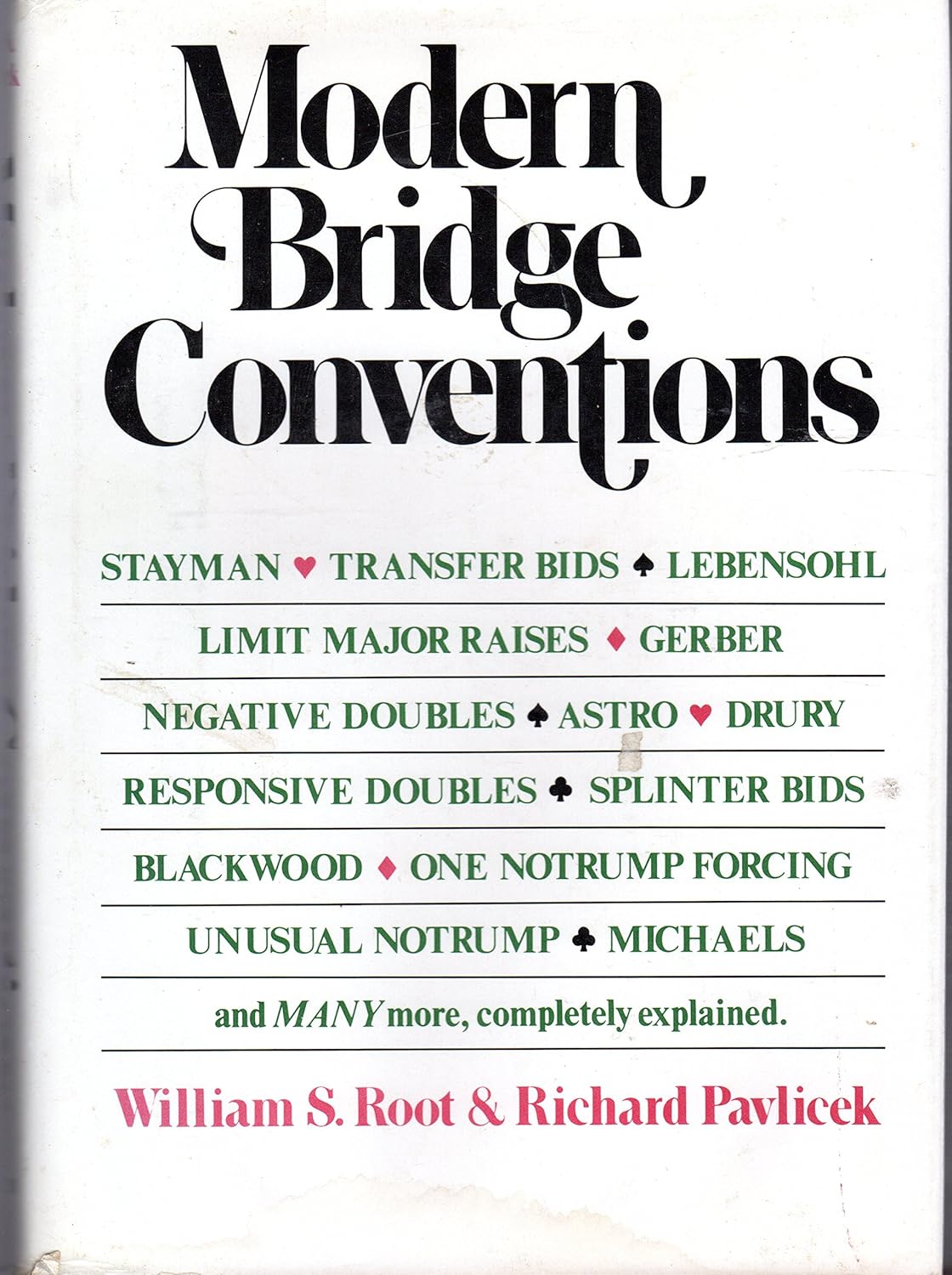 Modern Bridge Conventions: Richard Pavlicek, William S Root ...