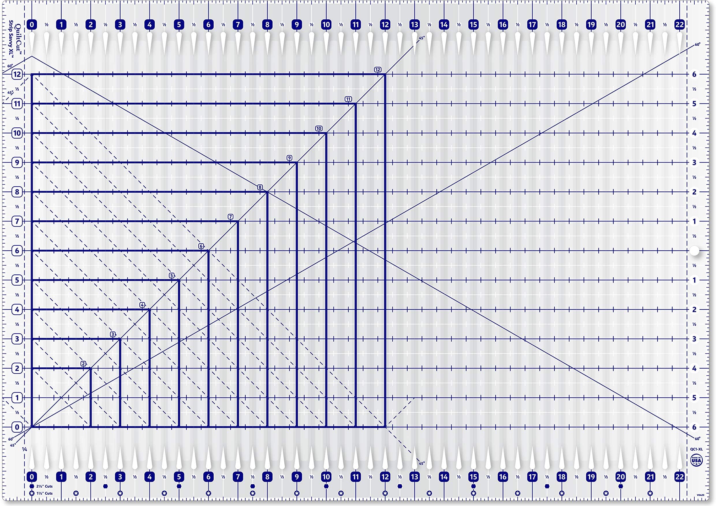 June Tailor Shape Cut Ruler, Cotton, Each : Amazon.co.uk: Home & Kitchen