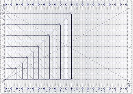Amazon.com: QuiltCut Strip Savvy XL Slotted Quilting Ruler, QC1-XL ...