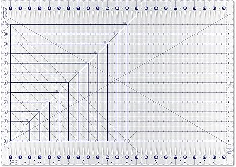 Amazon.com: QuiltCut Strip Savvy XL Slotted Quilting Ruler, QC1-XL ...