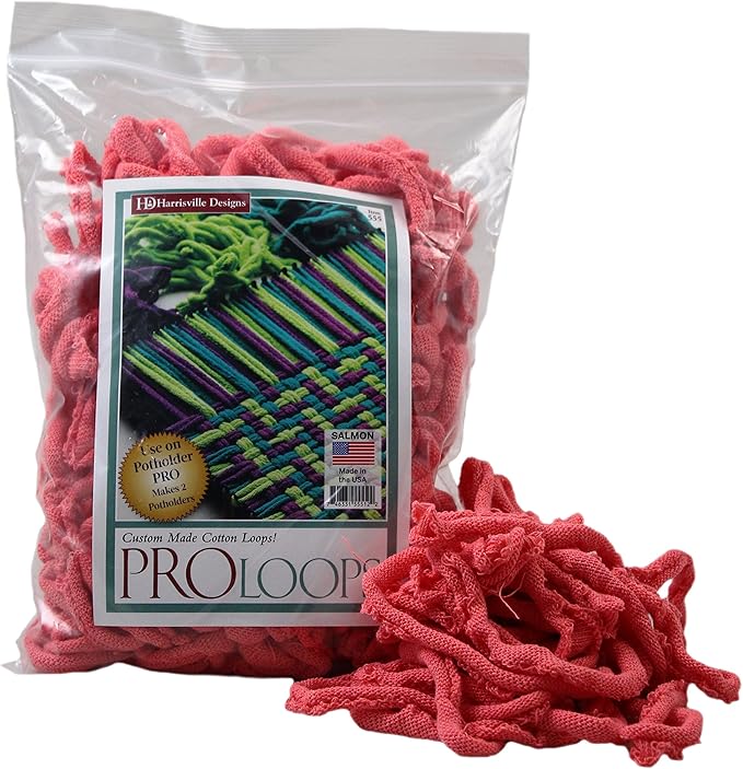 Amazon.com: Harrisville Designs Friendly Loom Potholder Cotton Loops 10 Inch Pro Size Loops Make ...