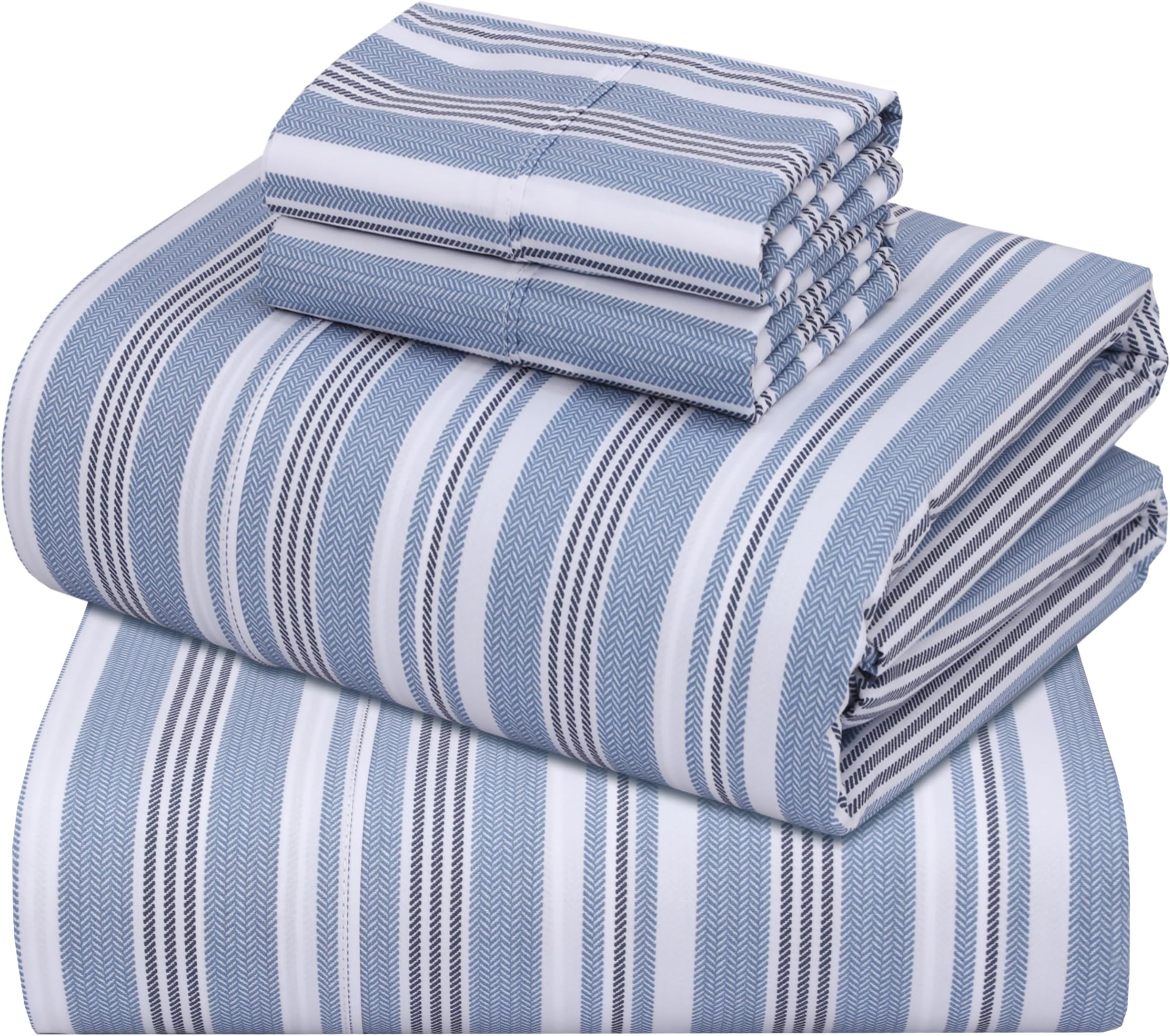 Amazon.com: RUVANTI 100% Cotton Sheets - Crispy Cooling Percale Sheets ...