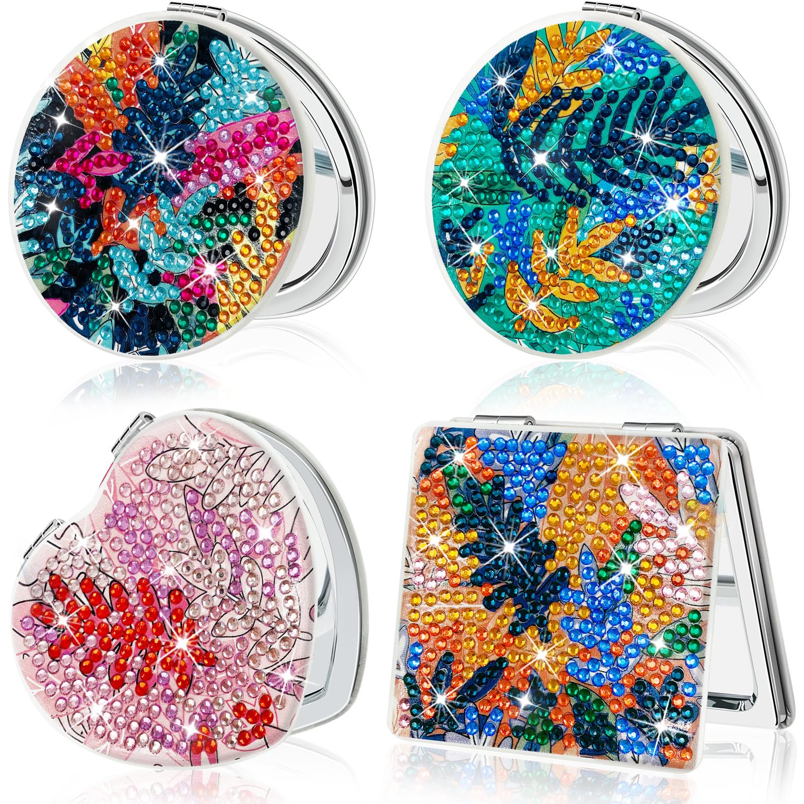 Amazon.com: FILASLFT Diamond Painting Compact Mirror,Pocket Mirror ...