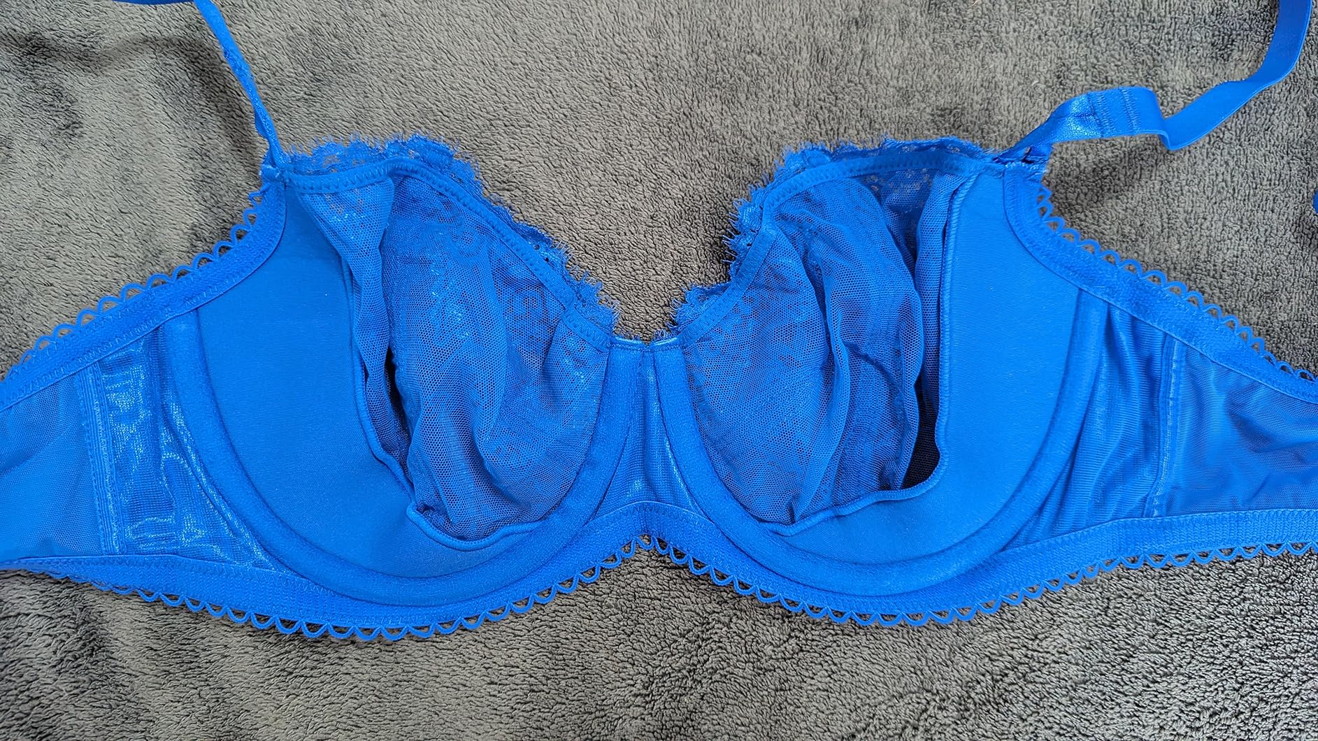 $6/mo - Finance DOBREVA Women's Sexy Lace Push Up Plus Size Bra Sheer ...