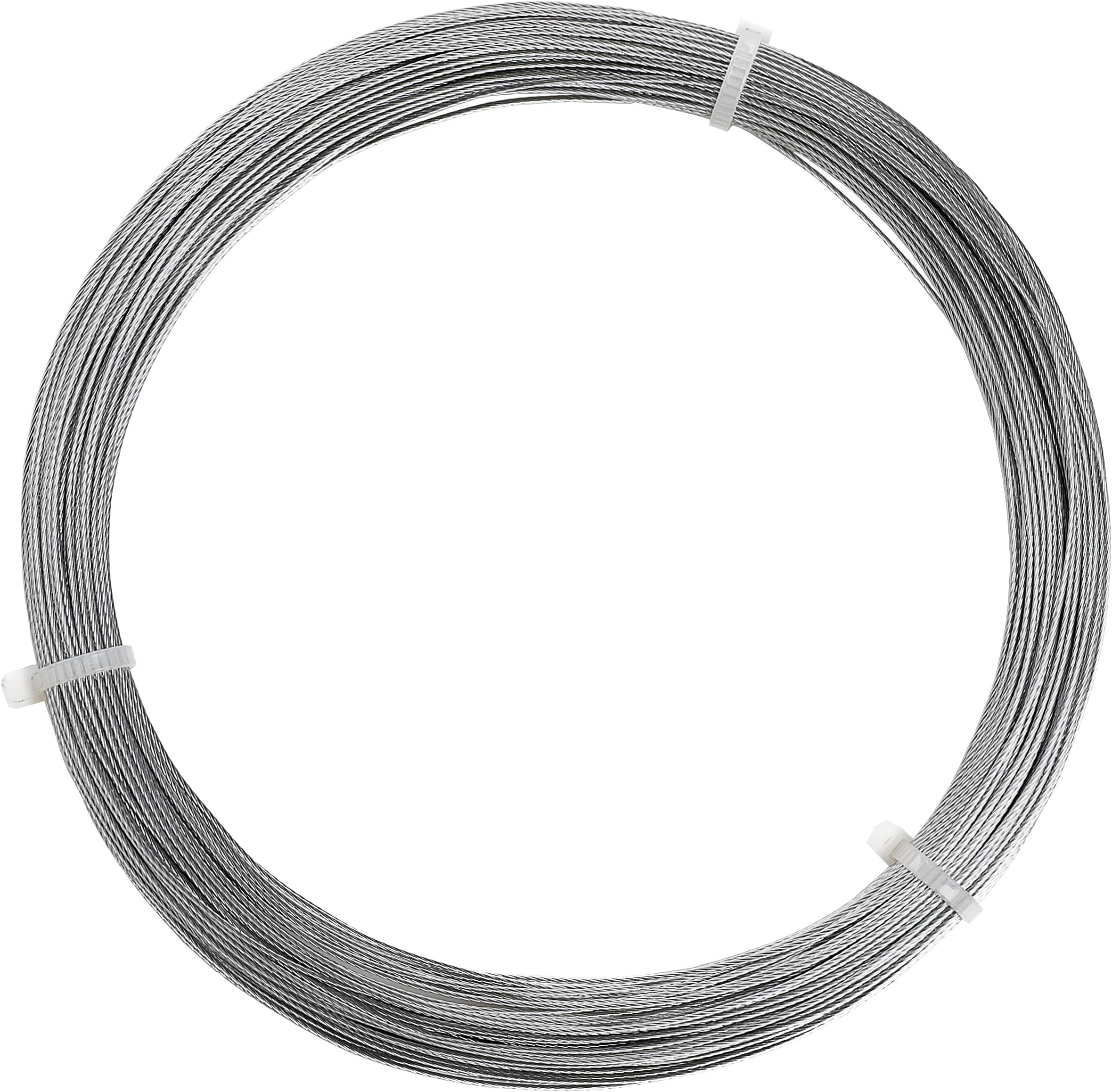 Photo Frame Picture Hanging Wire (135 Feet), Stainless Braided Steel ...