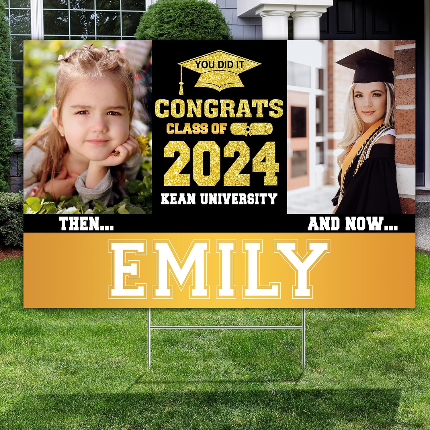 Amazon.com : Personalized Graduation Yard Sign, Class Of 2024 ...