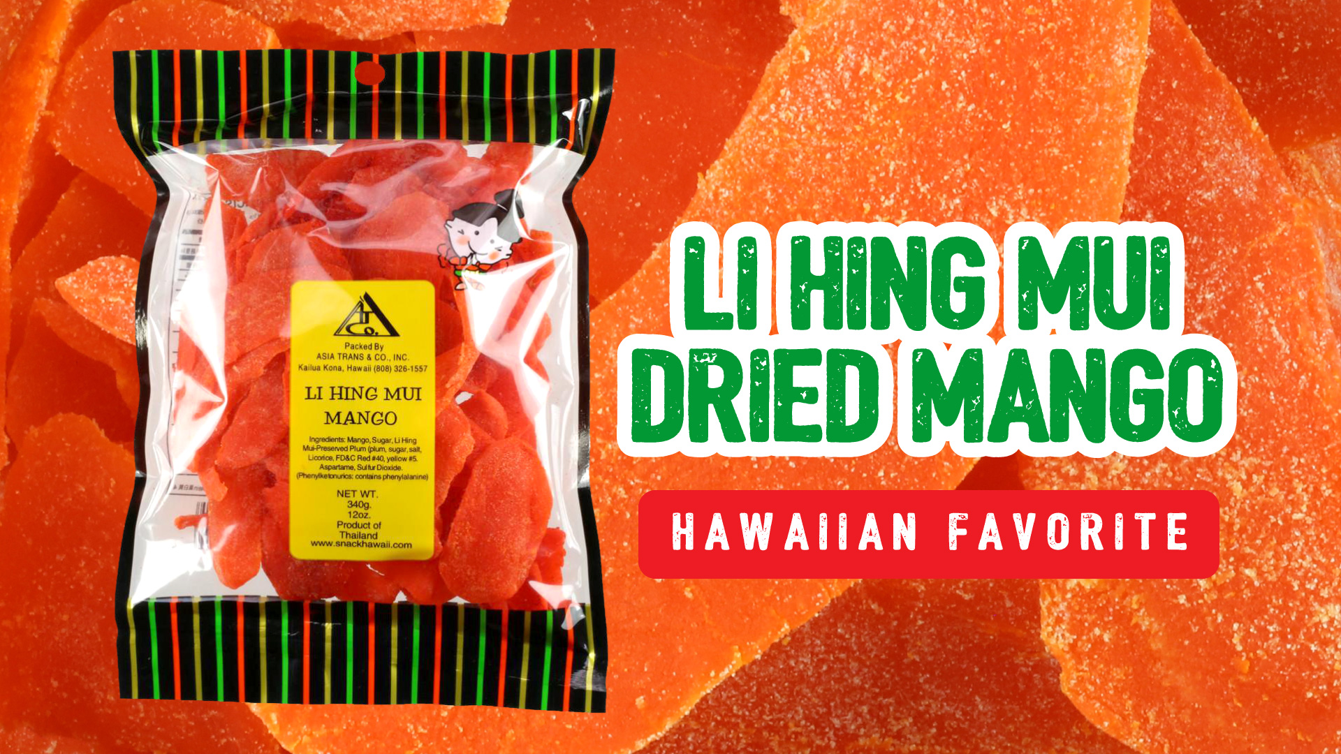 Watch Li Hing Mui Mango | Sweet Dried Ripe Fruit with Plum Powder on ...