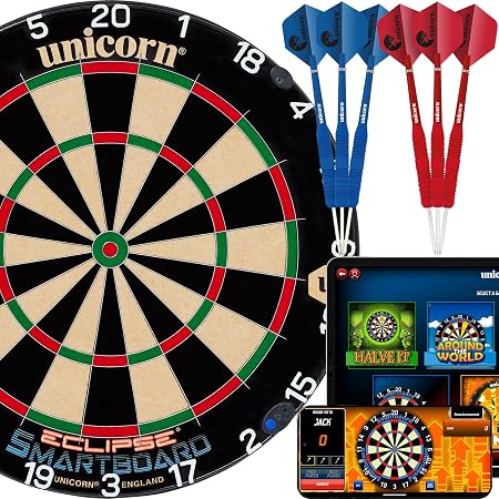 Unicorn Electronic Dartboard | Smartboard | Traditional Sisal Bristle ...