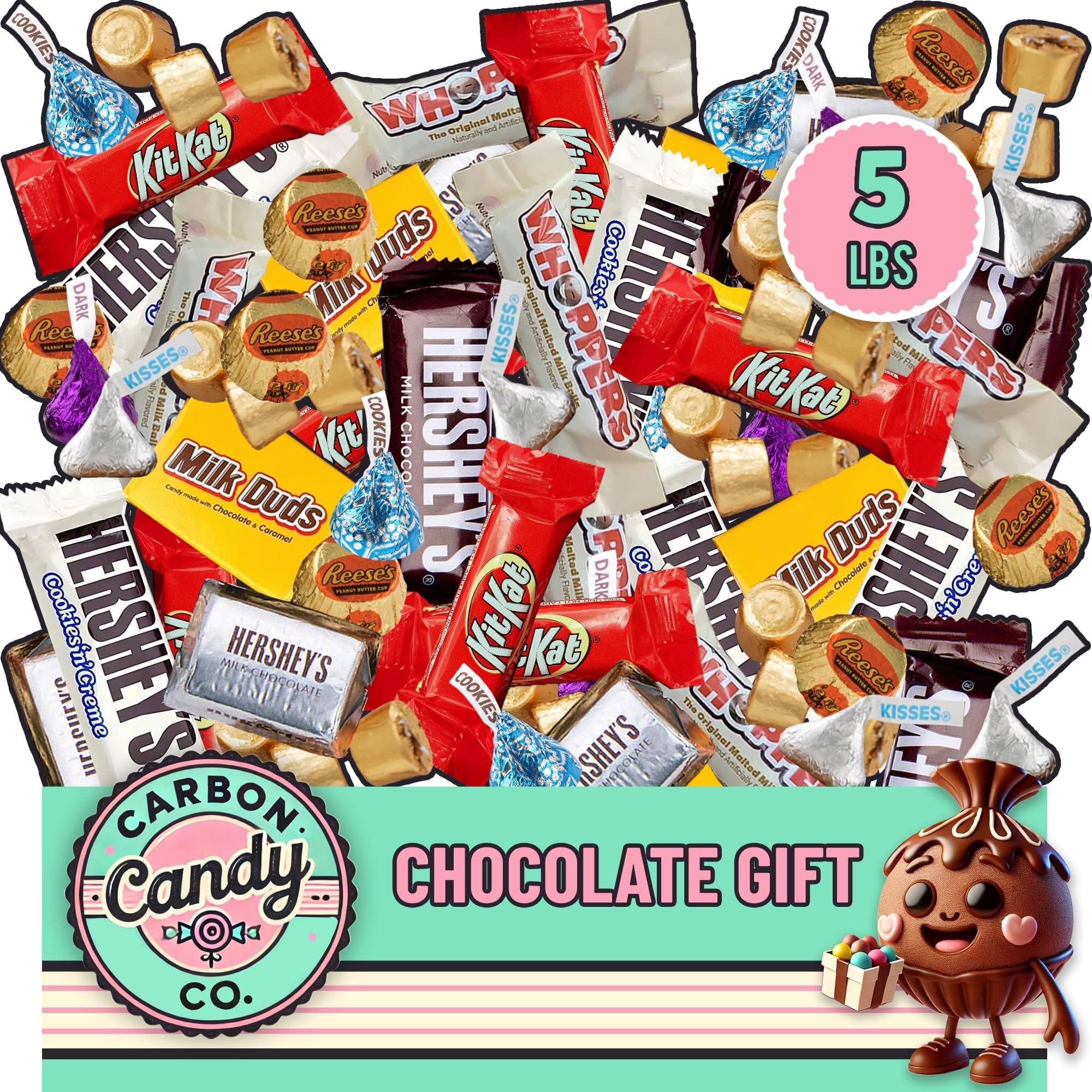 Amazon.com: Assorted Chocolate Candy Variety Pack - 5lb Chocolate Candy ...
