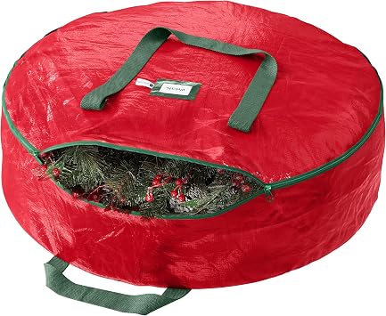 Amazon.com: URBUNDY Heavy Duty Wreath Storage Bag 30 Inch, 1-Pack ...