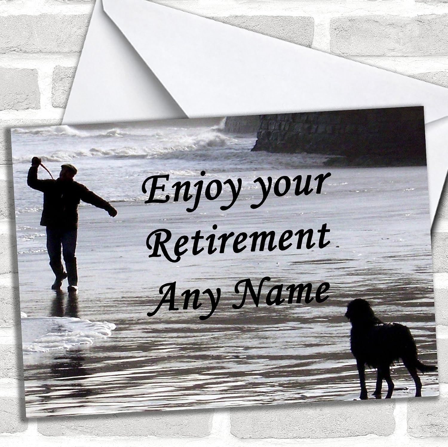 Man and Dog Retirement Card : Amazon.co.uk: Stationery & Office Supplies